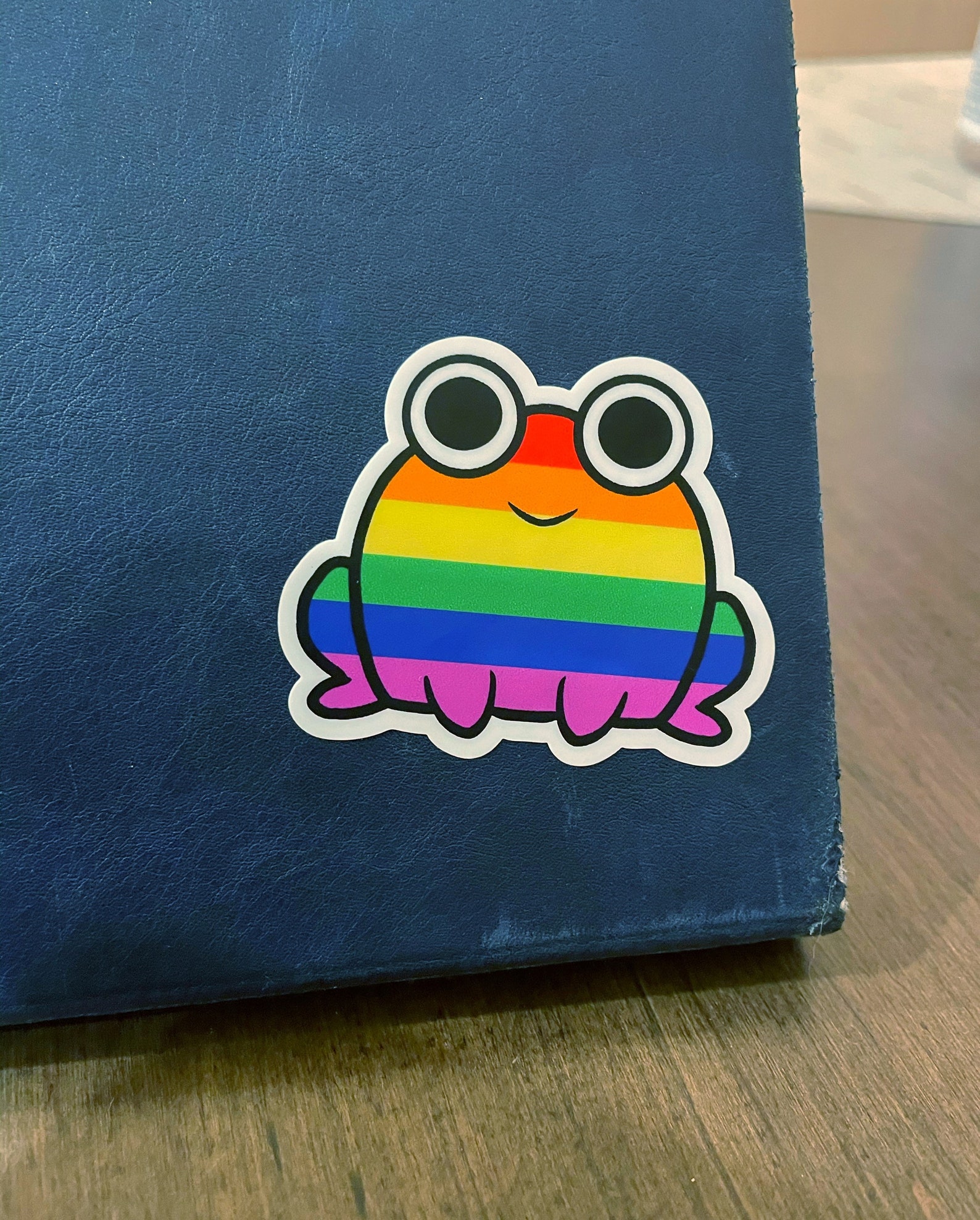LGBTQ Pride Flag Frog Stickers | Etsy