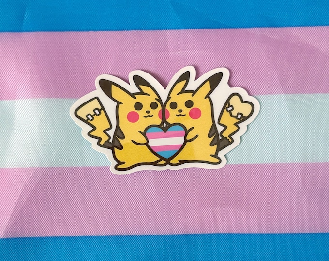 Trans Pikachu Tail Charms - Etsy