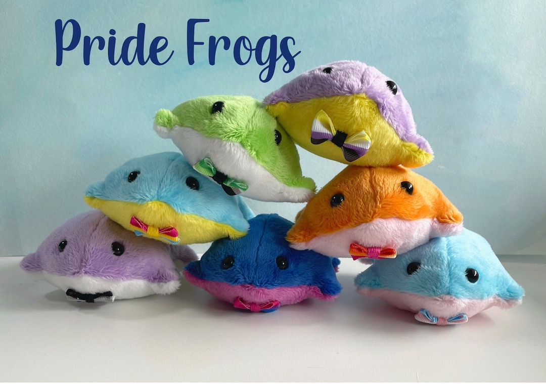 LGBTQ+ Pride Frog Plush - Etsy