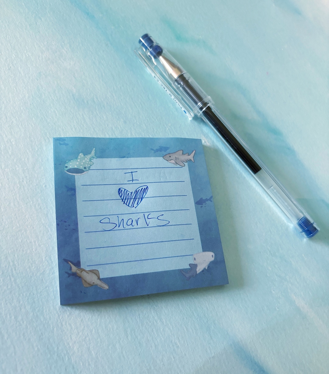 Shark Sticky Notes - Etsy
