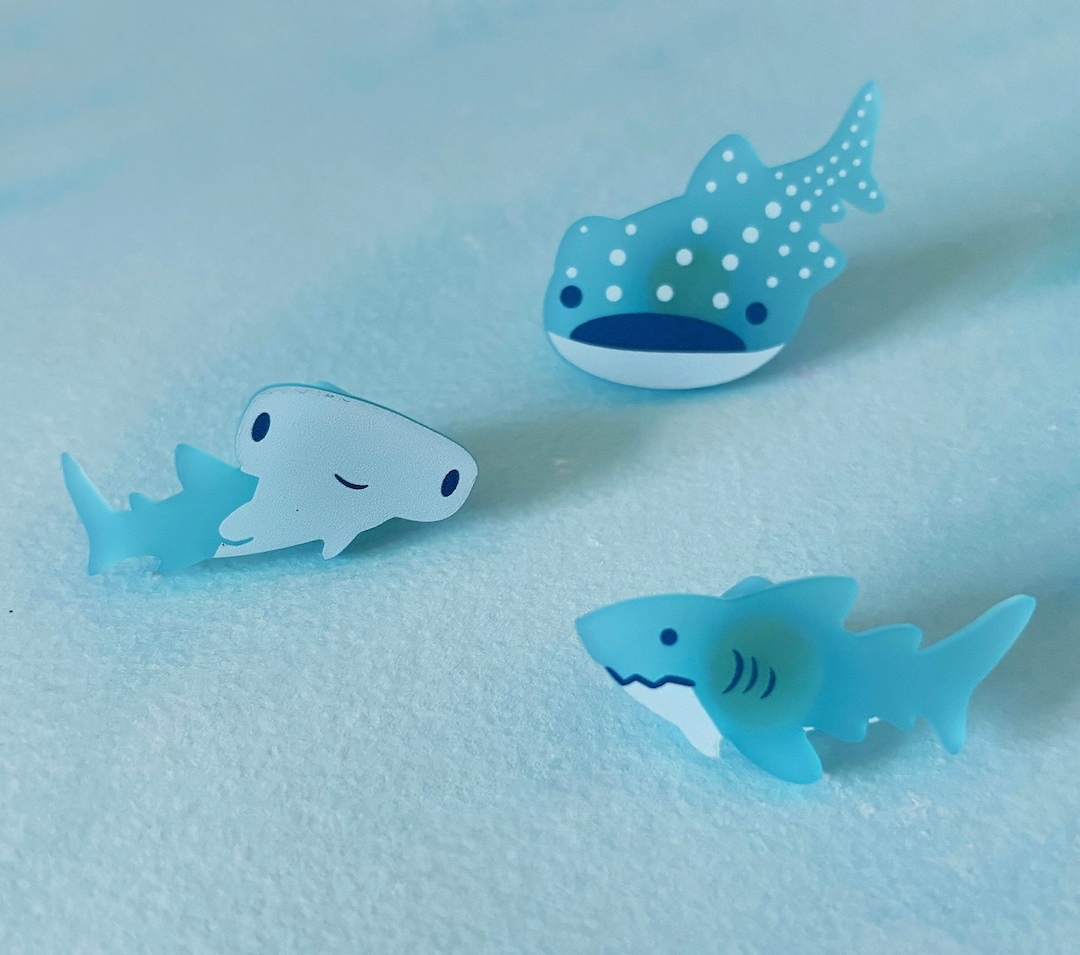 Shark Acrylic Pins - Etsy