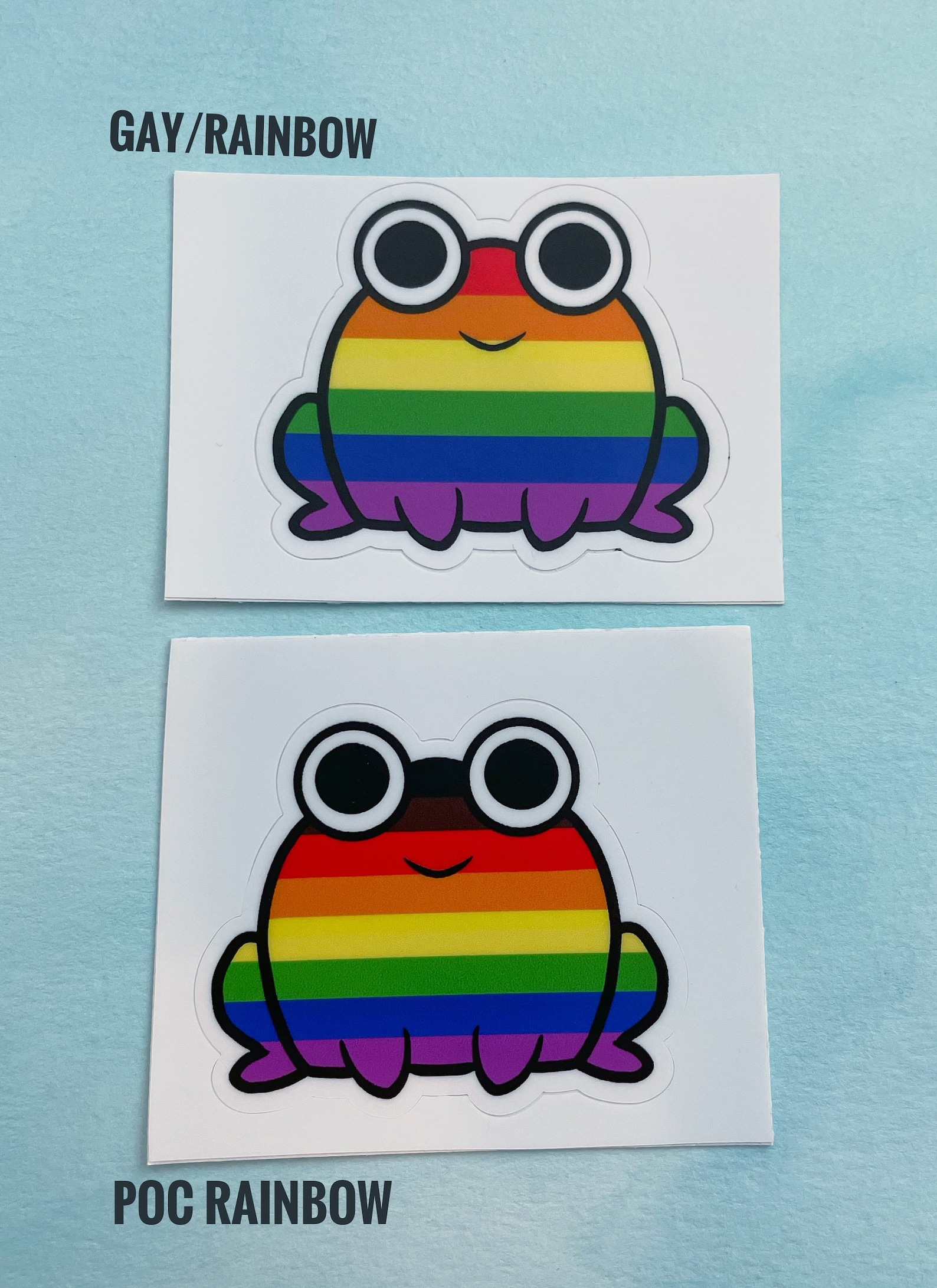 LGBTQ Pride Flag Frog Stickers - Etsy