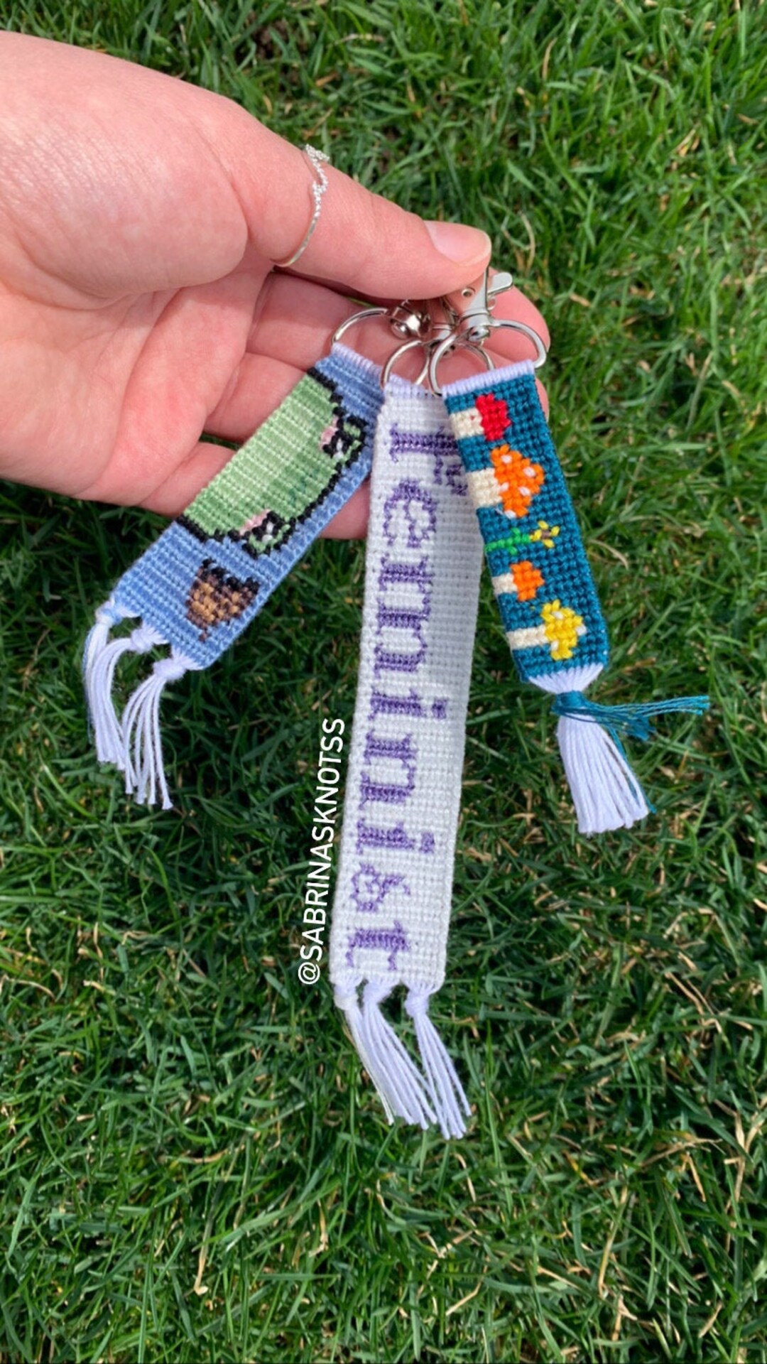 Handmade Knotted Keychains - Etsy