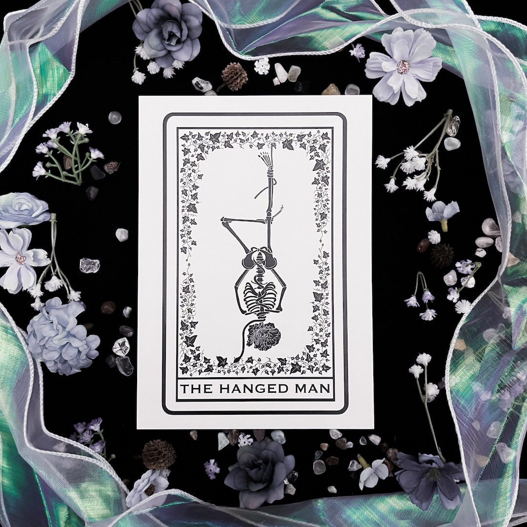 The Hanged Man Tarot Card- Inverted (A5) | Tarot Card | Art Print ...