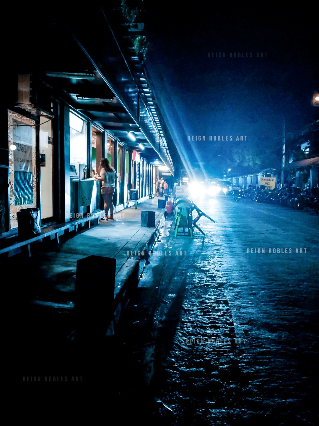 8x10 Photo Print - Veranda at Night - Etsy