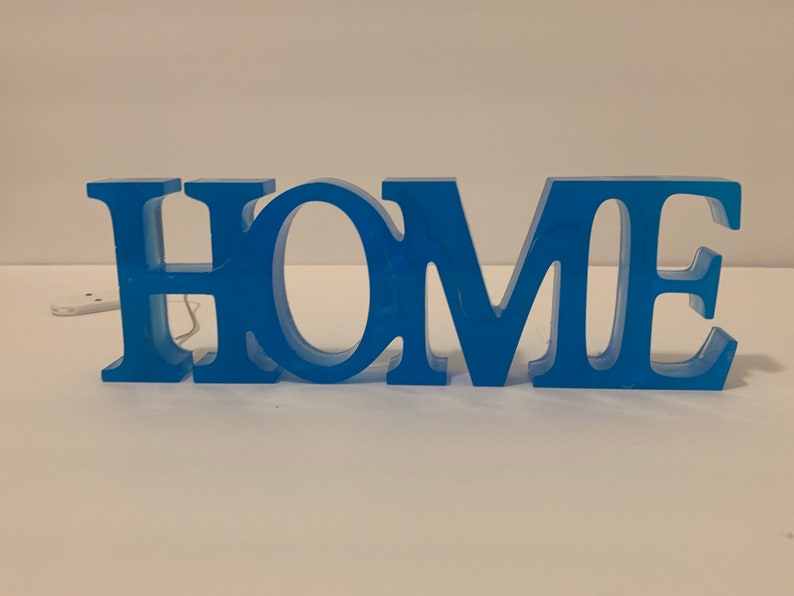 Letrero led para el hogar // Light Up Home Sign // Decoración LED ...