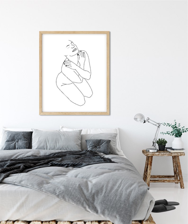 Line Drawing Woman | Female Figure Art | Woman Figure Drawing | Minimal ...