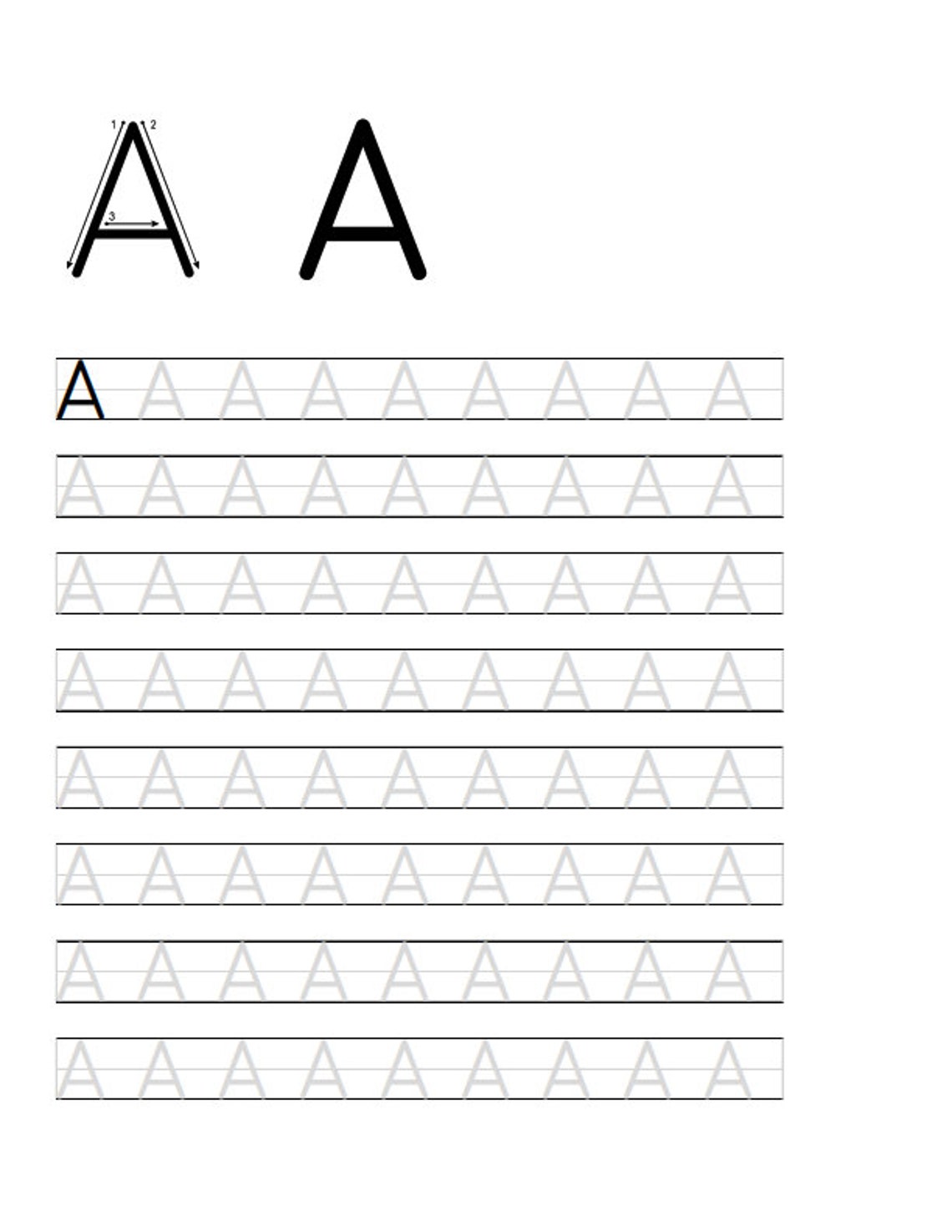 187 Practice Printable Pages Tracing Letters and Numbers Kids Pen ...
