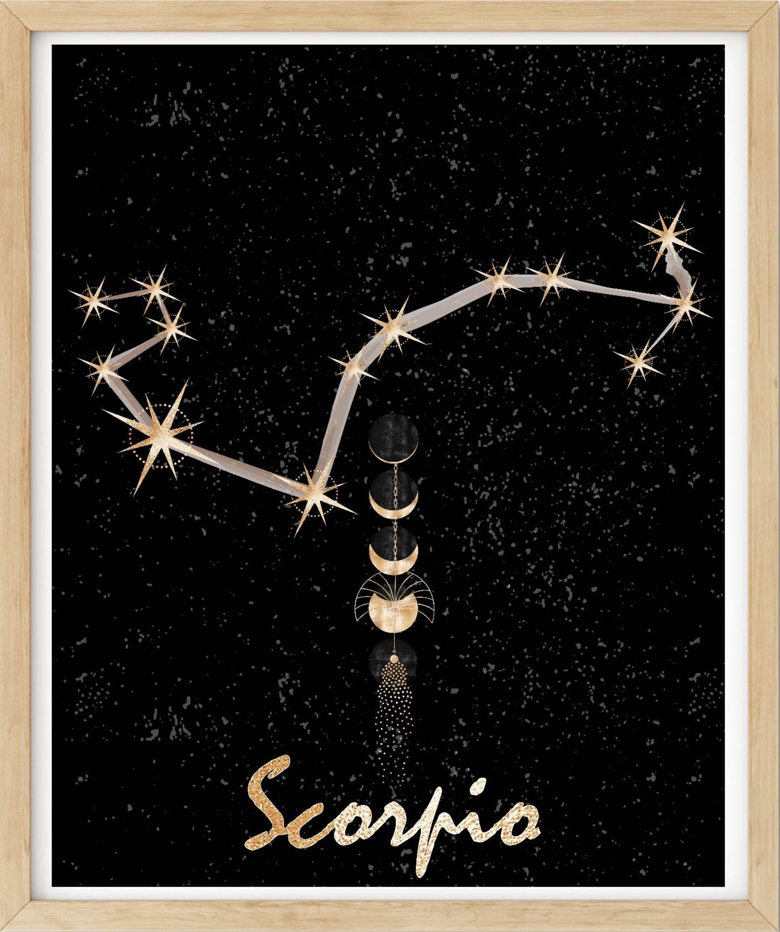 Scorpio Star Sign Wall Art Zodiac Astrology Prints October November ...