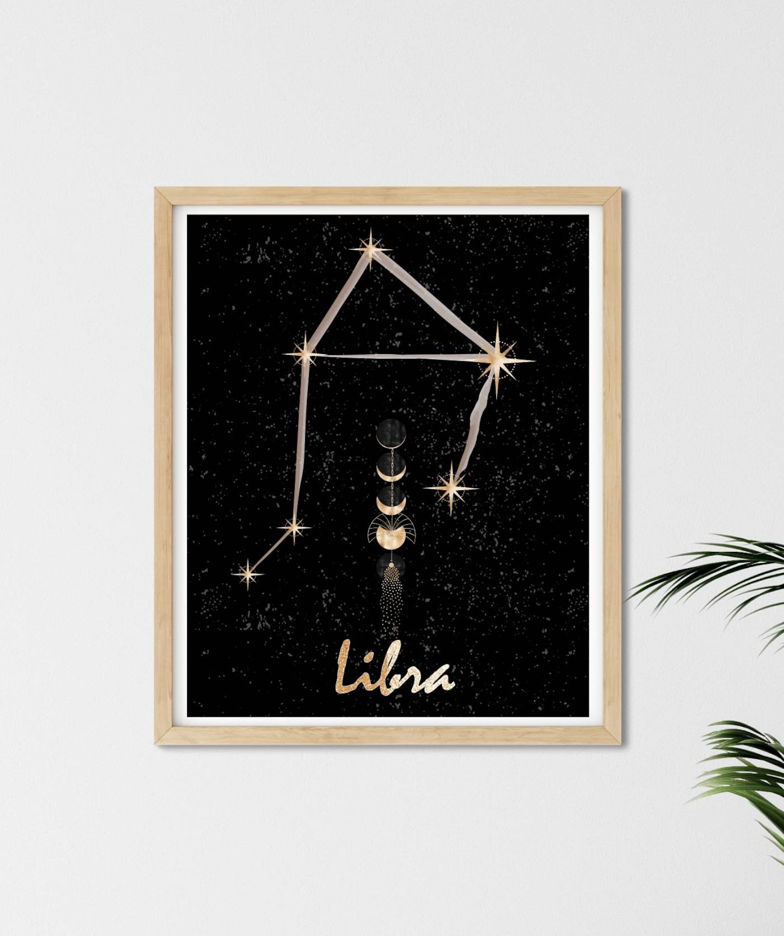 Libra Star Sign Wall Art Zodiac Astrology Prints September October ...