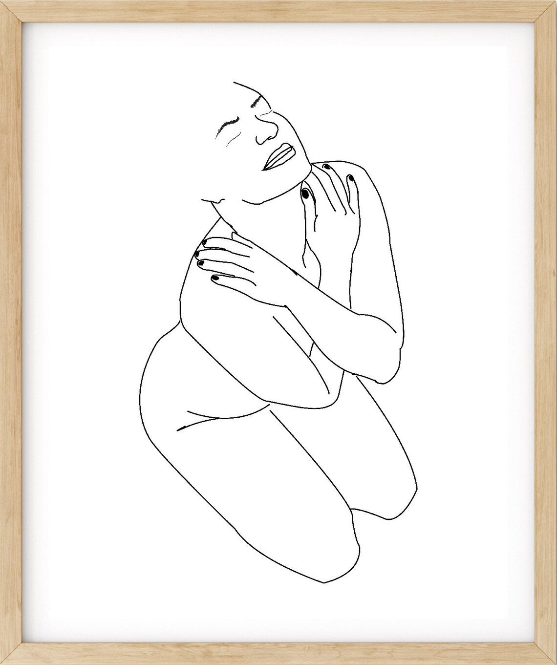 Line Drawing Woman | Female Figure Art | Woman Figure Drawing | Minimal ...