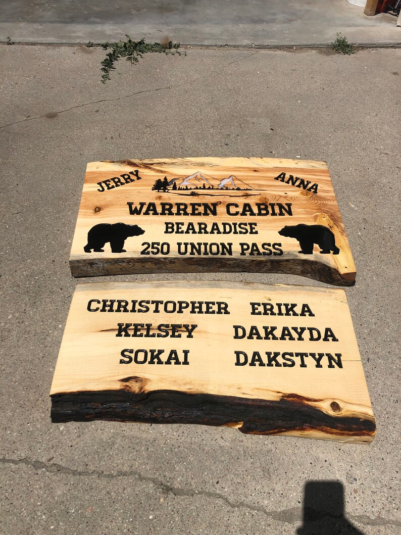 Custom CNC carved signs. | Etsy