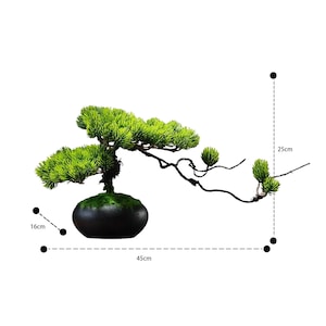 VICKY YAO- Permaplants Artificial Bonsai Tree Juniper Pine Realistic ...