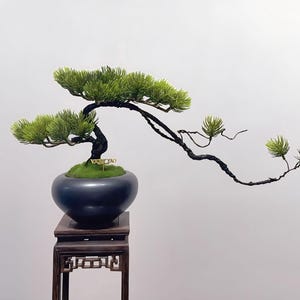 VICKY YAO- Permaplants Artificial Bonsai Tree Juniper Pine Realistic ...