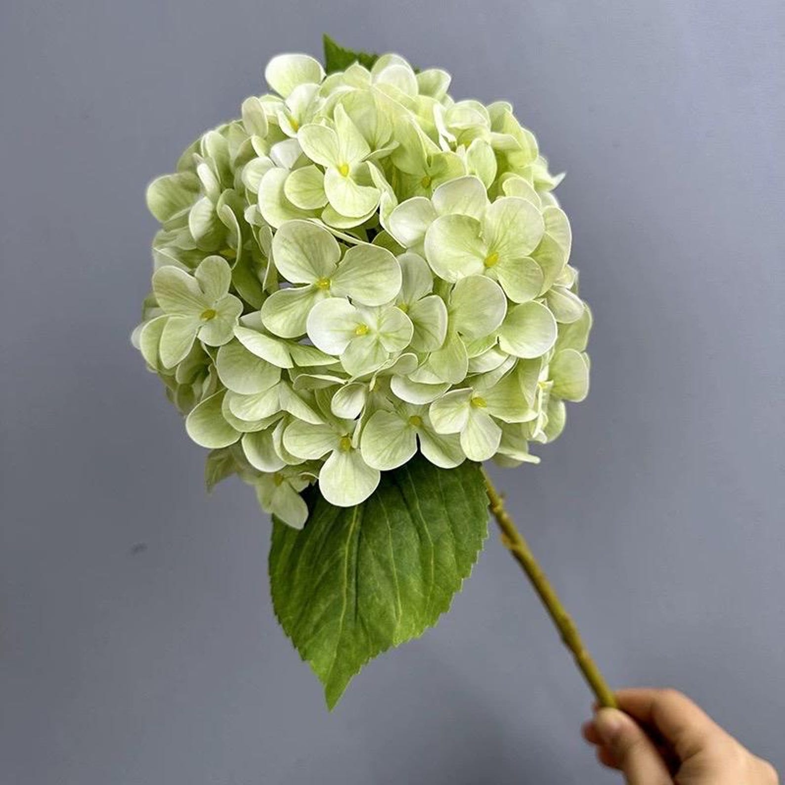 VICKY Yao-real Touch Huge Hydrangea Stem Extremely Realistic Artificial ...