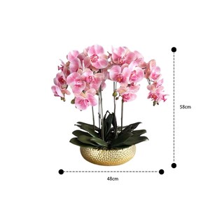 VICKY YAO Faux Floral Exclusive Design Handmade Real Touch Luxury Pink ...