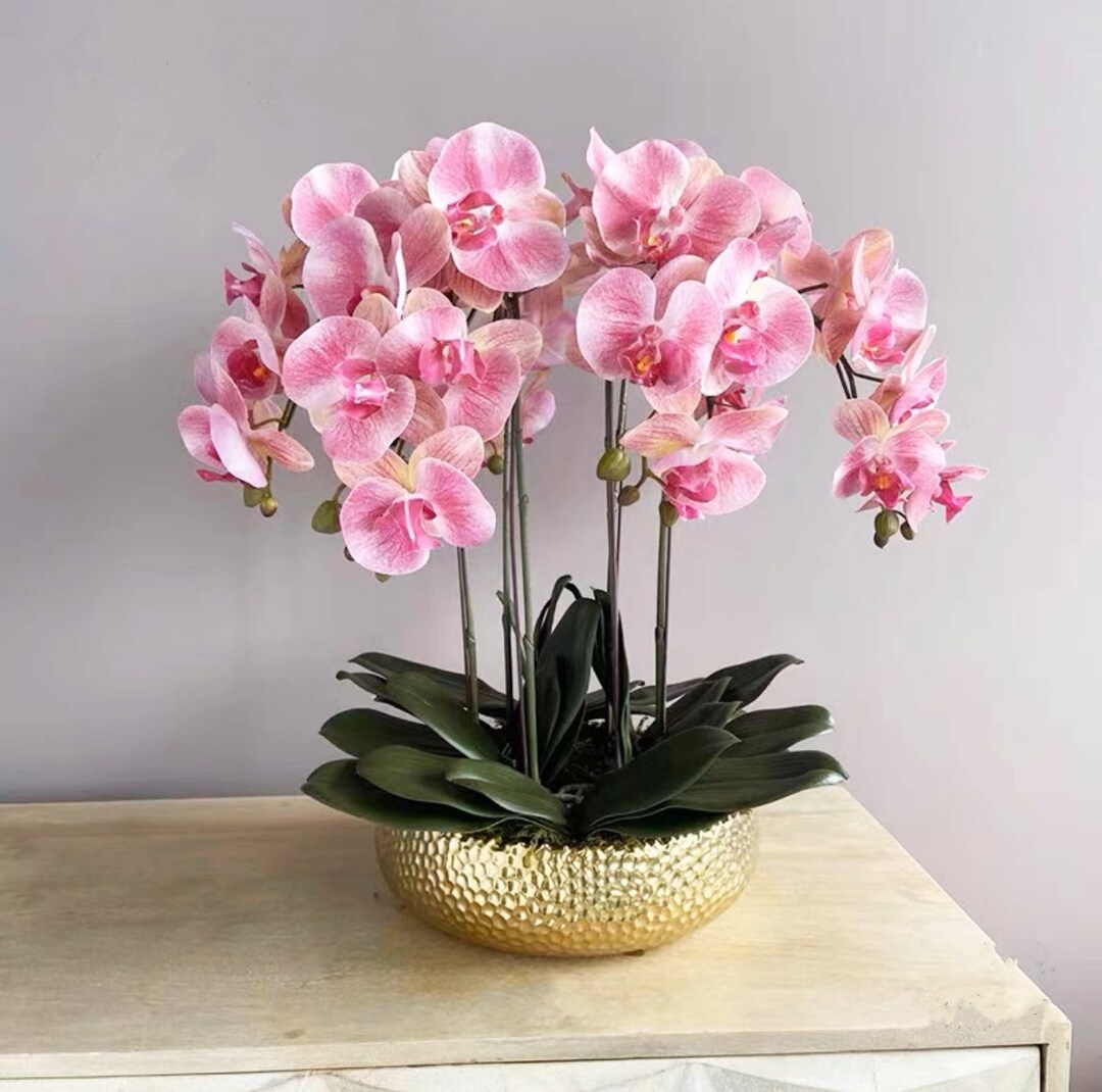 VICKY YAO Faux Floral Exclusive Design Handmade Real Touch Luxury Pink ...