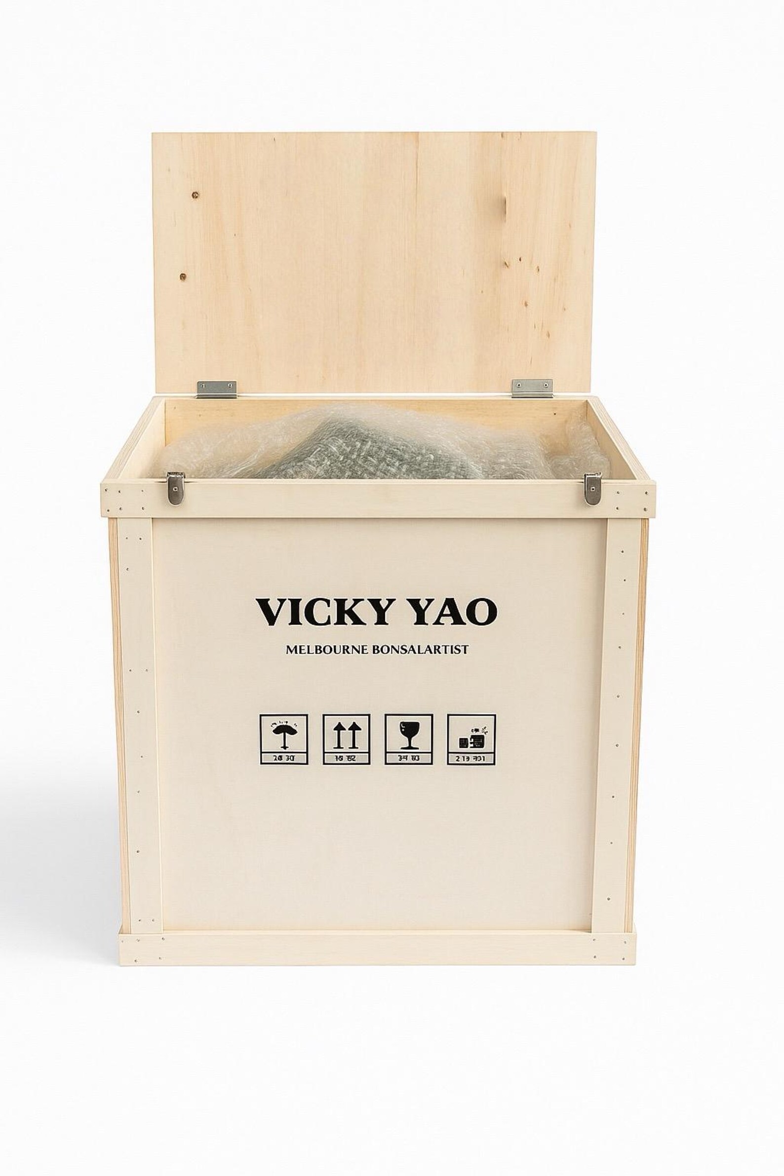 VICKY Yao-artificial Bonsai Tree in Half-moon Pot ｜zen Decor for Home ...