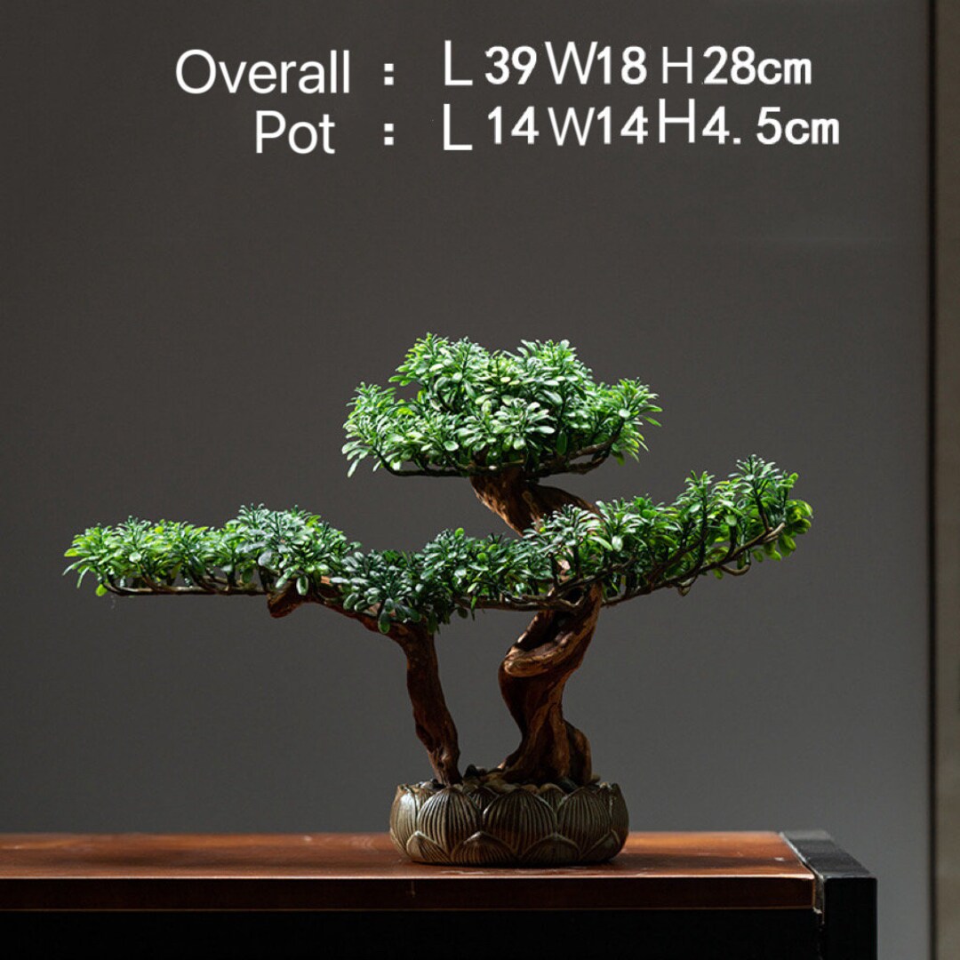 VICKY YAO New Arrival Artificial Bonsai Art Gift for Him in Small Lotus ...