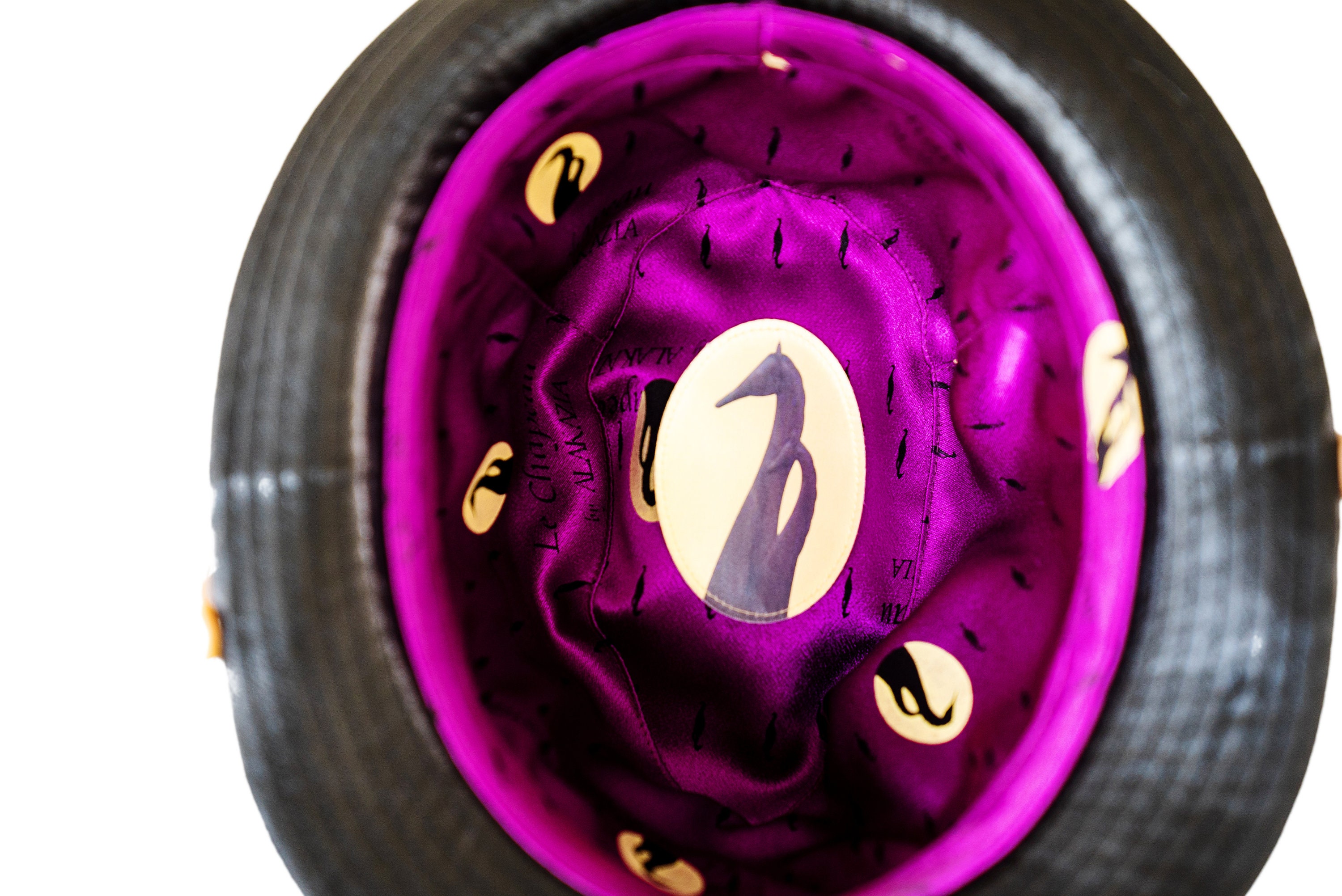 Masquerade Fedora Top Hat Style With Mask Embroidered Leather - Etsy