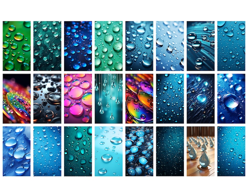 Pattern Drop Water Textures - Seamless Drop Water Digital Paper ...