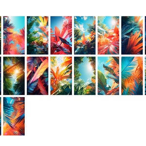 Pattern Palm Tree Textures - Seamless Palm Tree Digital Paper Textures ...