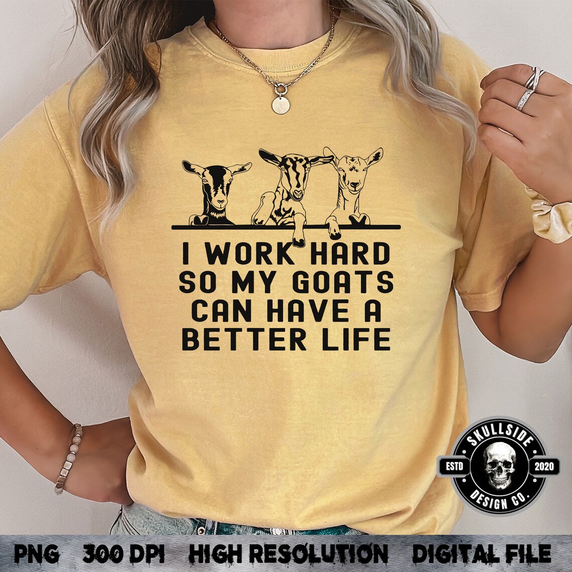 Goat Png, I Work Hard so My Goats Can Have a Better Life, Farm Animals ...