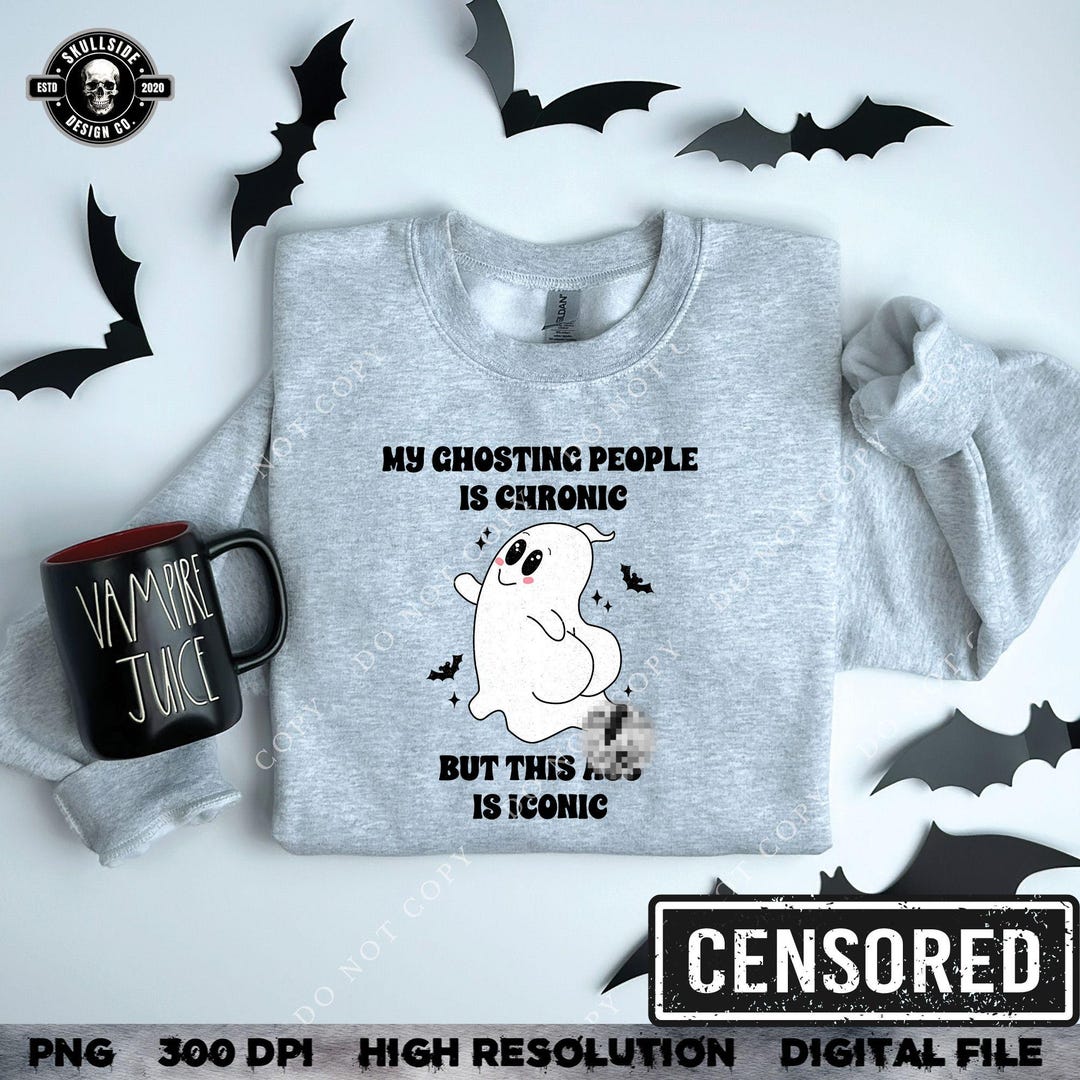 Cute Ghost Png, My A is Iconic Png, Funny Halloween Digital File, Ghost ...