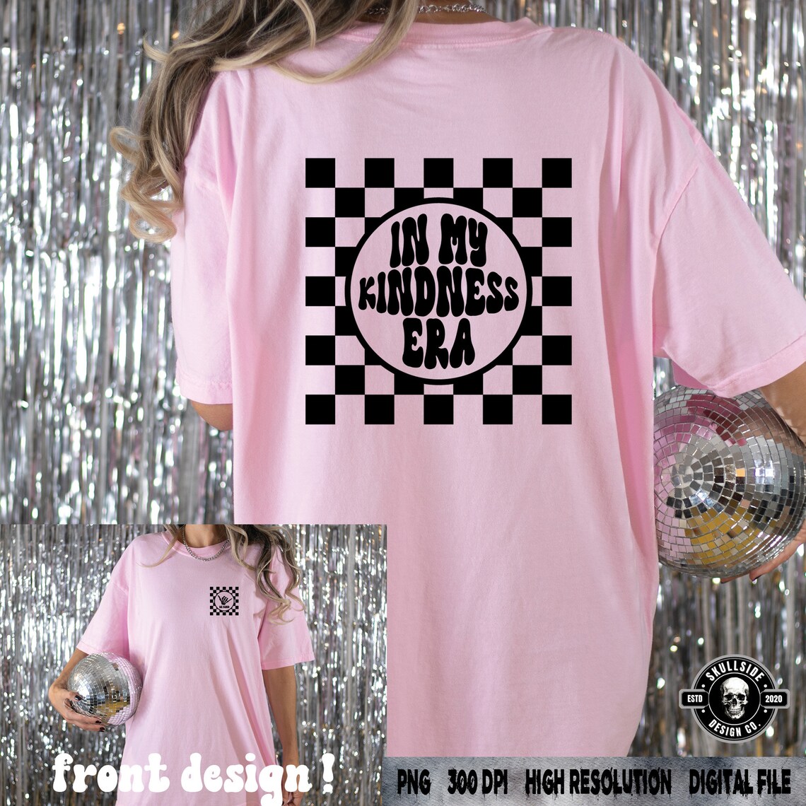 Pink Shirt Png in My Kindness Era Checkered Pattern Png Anti Bullying ...