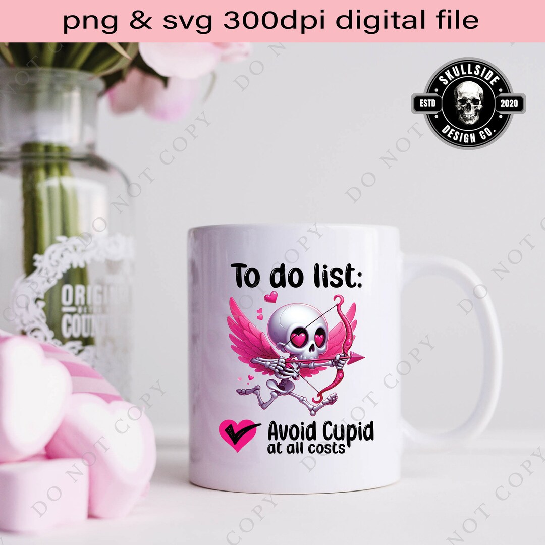 Cupid Valentines Png and Svg - Avoid Cupid - Anti Valentines Png - Dtf ...