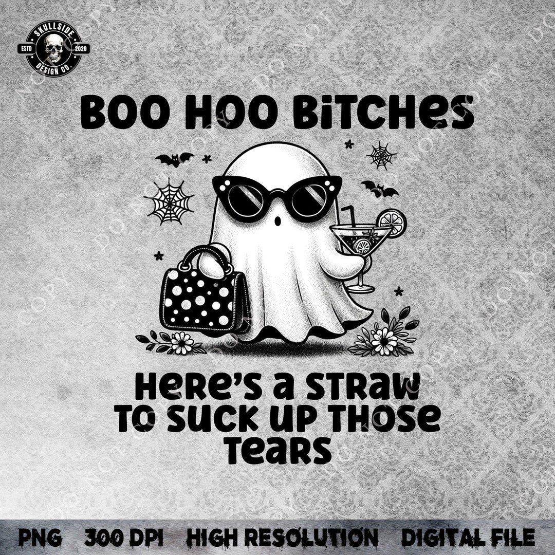 Cute Ghost Halloween Png, Boo Hoo Png, Here's a Straw, Sarcastic and ...