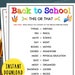 Back to School Game | This or That | First Day of School Activities ...