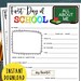 Back to School Questionnaire | First Day of School All About Me ...