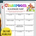 Back to School Classroom Scavenger Hunt | First Day of School Get to ...
