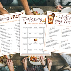 Thanksgiving Game BUNDLE Volume 2 | 10 Thanksgiving Printable Games ...