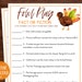 Thanksgiving Trivia Game Fowl Play Turkey Trivia | Etsy