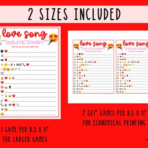 Valentine's Day Love Song Emoji Pictionary Game | Fun Valentine's Day ...