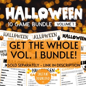 Halloween Candy Match Party Game Halloween Games for Kids & Adults Fun ...