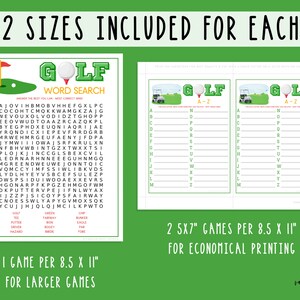 Golf 10 Game BUNDLE | Printable Golf Party Games | Masters Golf ...