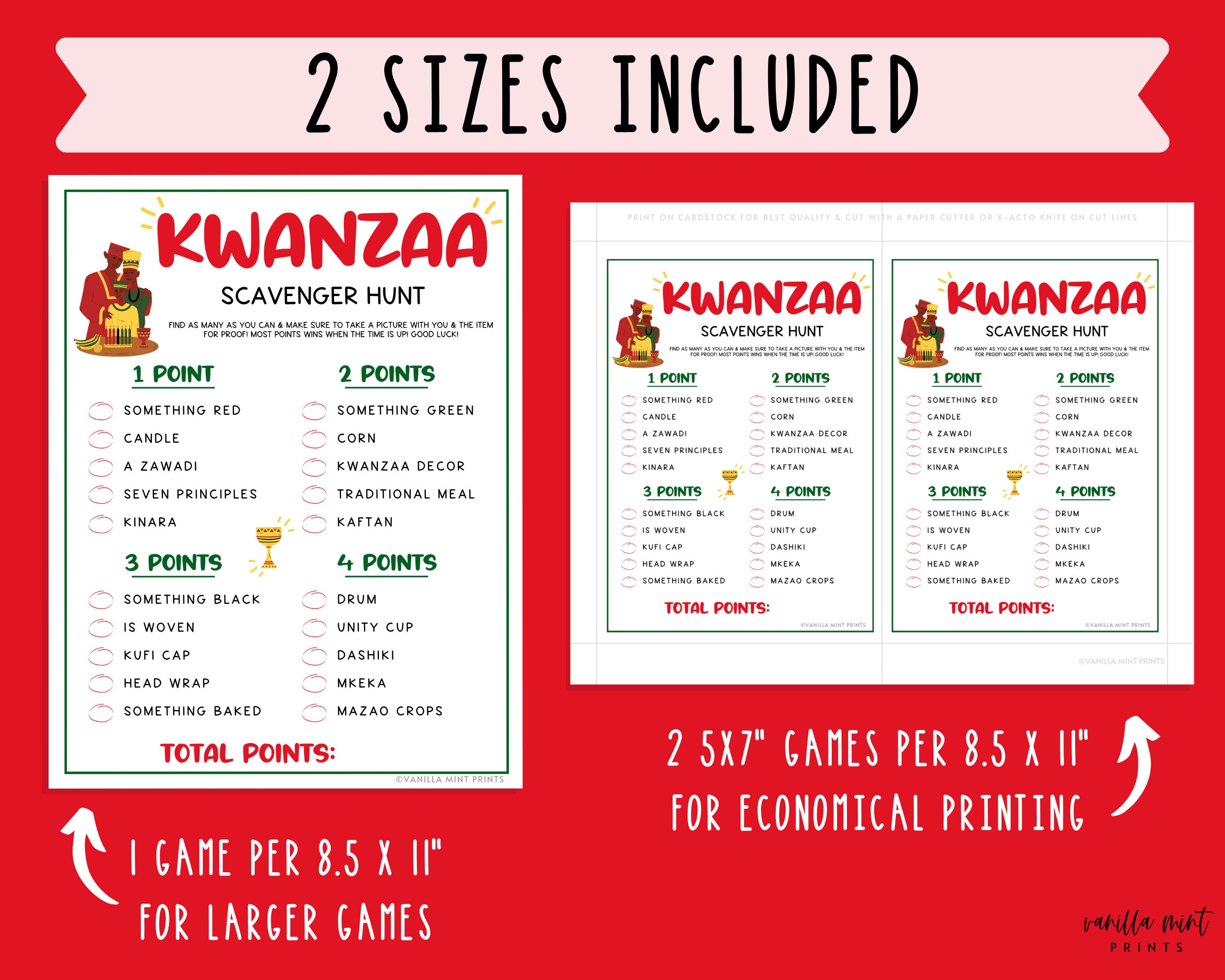 Kwanzaa Scavenger Hunt | Printable Kwanzaa Party Games | Fun Activities ...