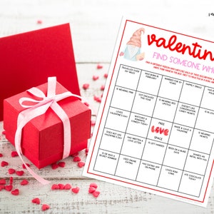 Valentine's Day Find Someone Who Game | Fun Valentine's Day Printable ...