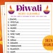 Diwali Word Scramble Game | Printable Festival of Lights Party Games ...