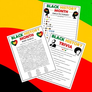 Black History Month 10 Game BUNDLE | African American History ...