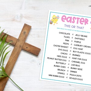 Easter This or That Game | Printable Easter Party Games | Easter ...