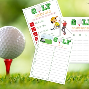 Golf 10 Game BUNDLE | Printable Golf Party Games | Masters Golf ...