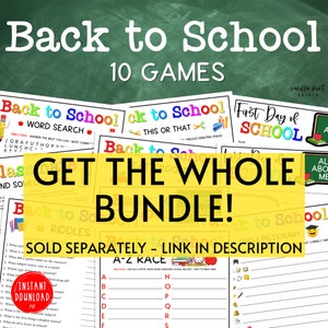 More About Me Icebreaker Game | Back to School | First Day of School ...