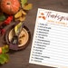 Thanksgiving Word Scramble Game | Thanksgiving Printable Games | Fun ...