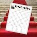 Oscars Word Search Game 94th Academy Awards Party Games Oscars 2022 ...