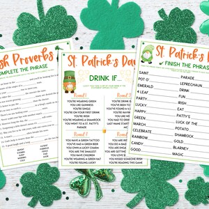 St. Patrick's Day 10 Game BUNDLE Volume 1 | Irish | Fun St. Patty's Day ...
