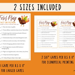 Thanksgiving Trivia Game | Fowl Play Turkey Trivia Thanksgiving ...